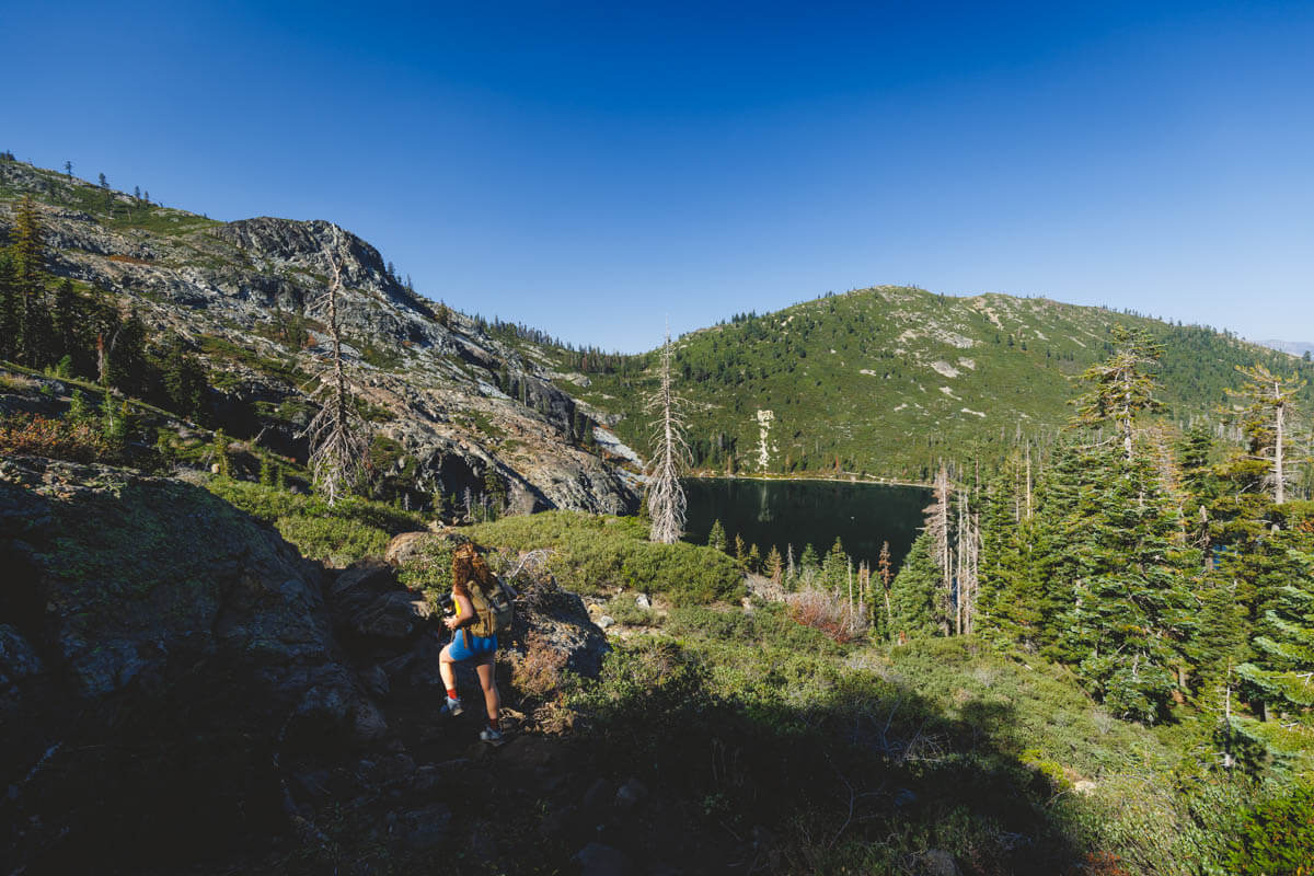 Hiking Heart Lake Trail from Castle Lake Near Mount Shasta